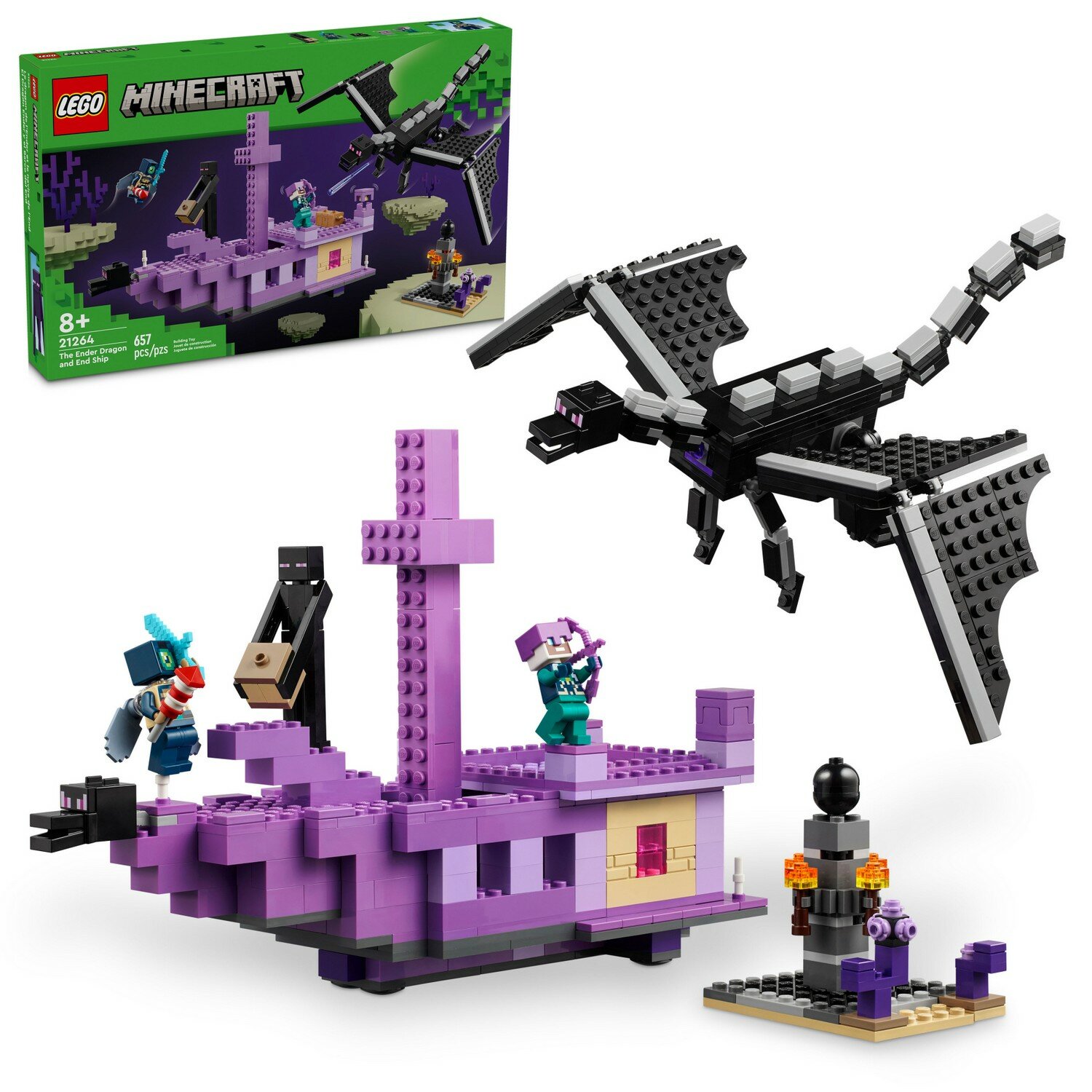 Конструктор LEGO 21264 The Ender Dragon and End Ship