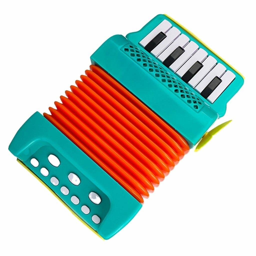 Детская игрушка-аккордеон-зеленый