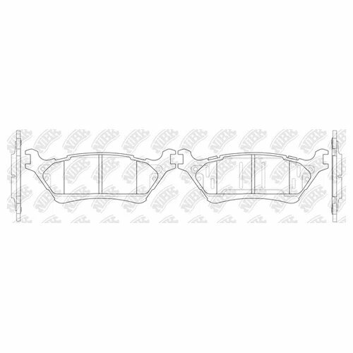 Колодки тормозные дисковые NiBK PN0710