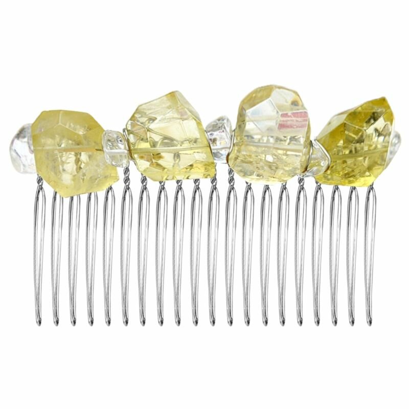 Натуральный кристалл камень расческа для волос