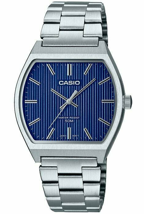 Наручные часы CASIO, синий, серебристый
