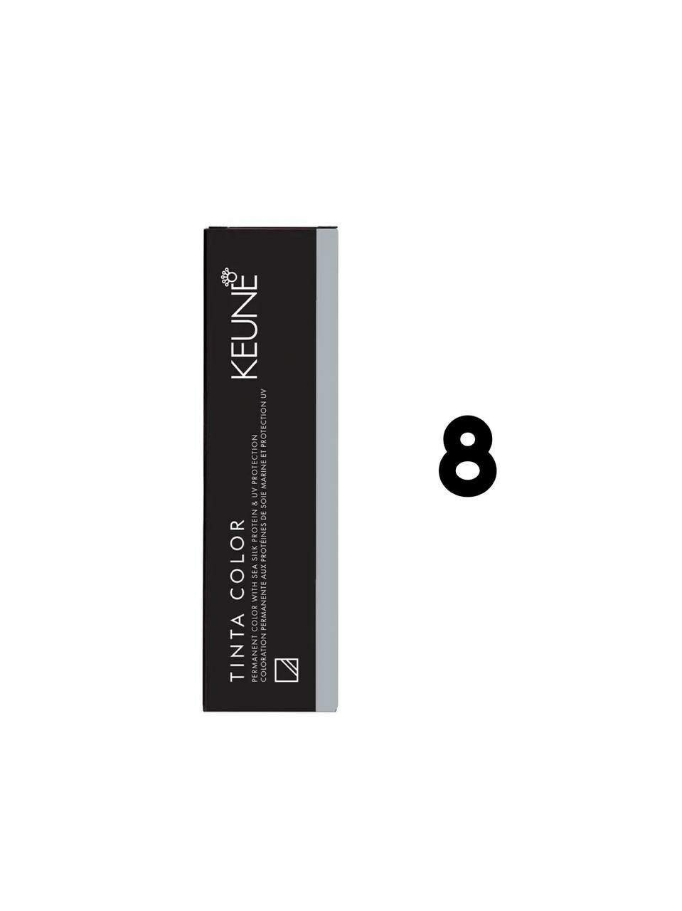 Keune Tinta Color 8 - Стойкая краска для волос светлый блондин 60 мл