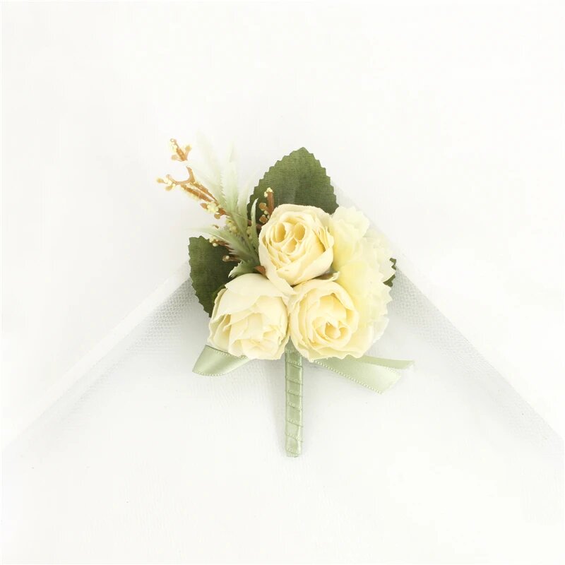Белая бутоньерка Lovegrace Boutonniere-G