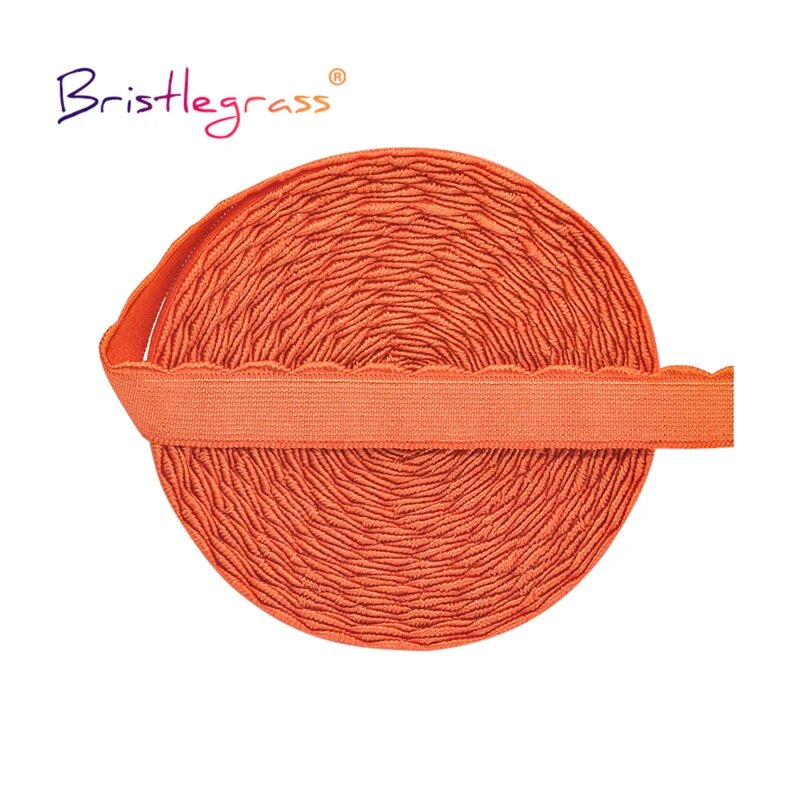 BRISTLEGRASS Эластичный нейлоновый ремень для бюстгальтера Оранжевый, 10mm, Autumn Orange, 10 Yards