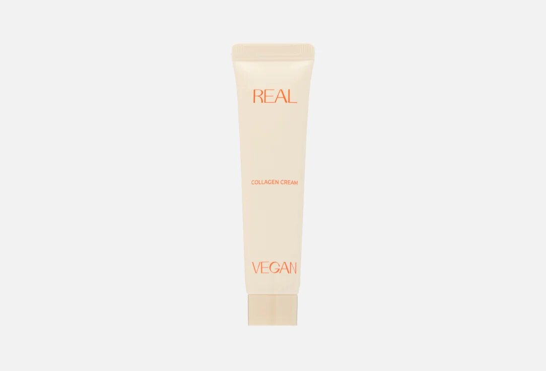 Крем для эластичности кожи лица Real vegan collagen cream mini, 15 мл