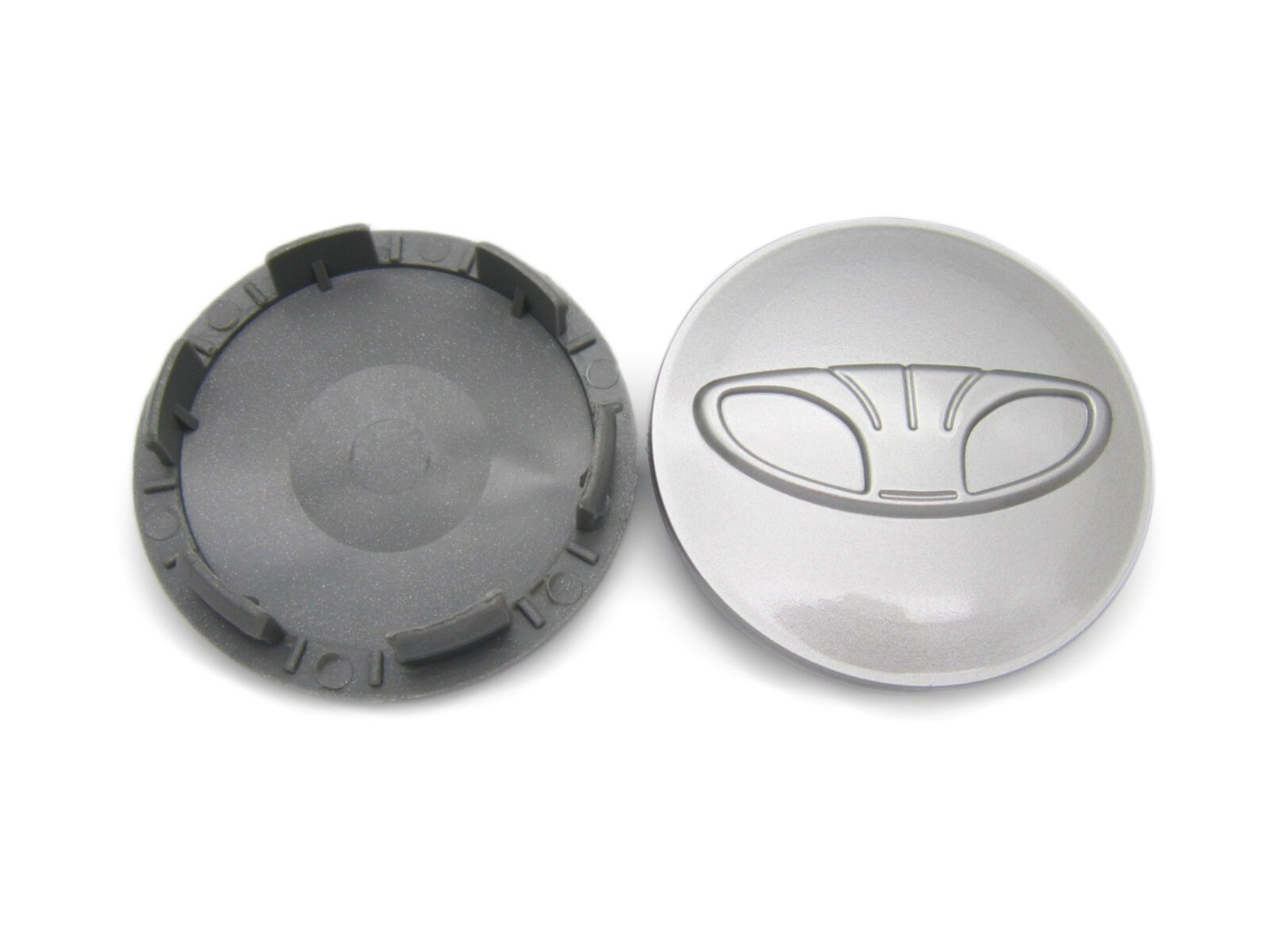 Колпачок, заглушка для литого диска КиК Дэу серебристый 62/55/10, 1 шт.