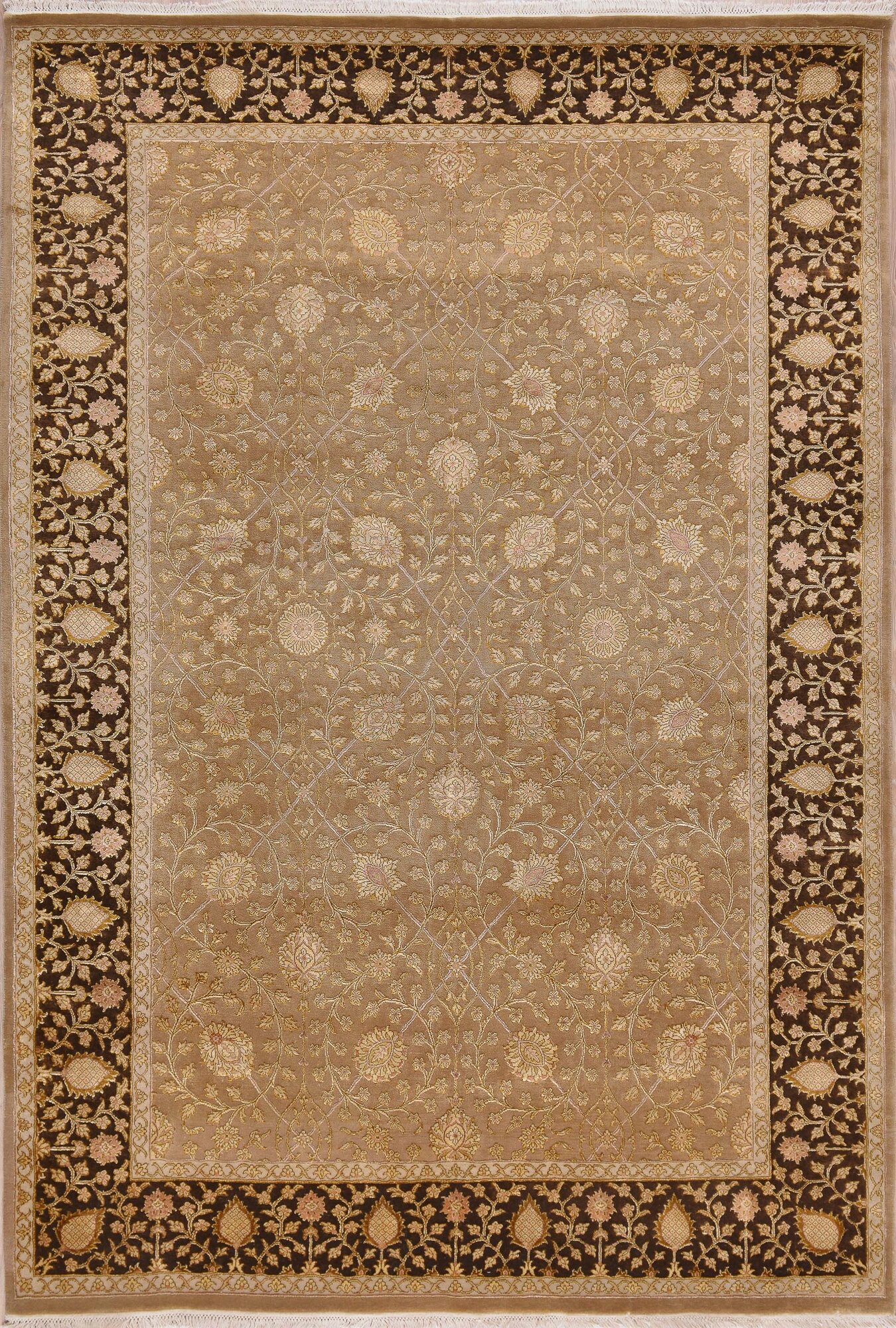 Индийский ковер ручной работы Agra Neoclassic Bronze, Размер: 183х269 см.