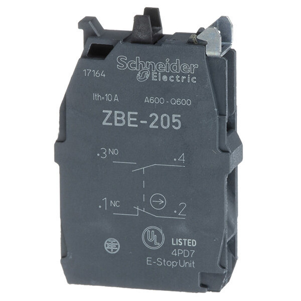 Контакт дополнительный, на фронтальную панель (1НО+1НЗ) Schneider Electric ZBE205