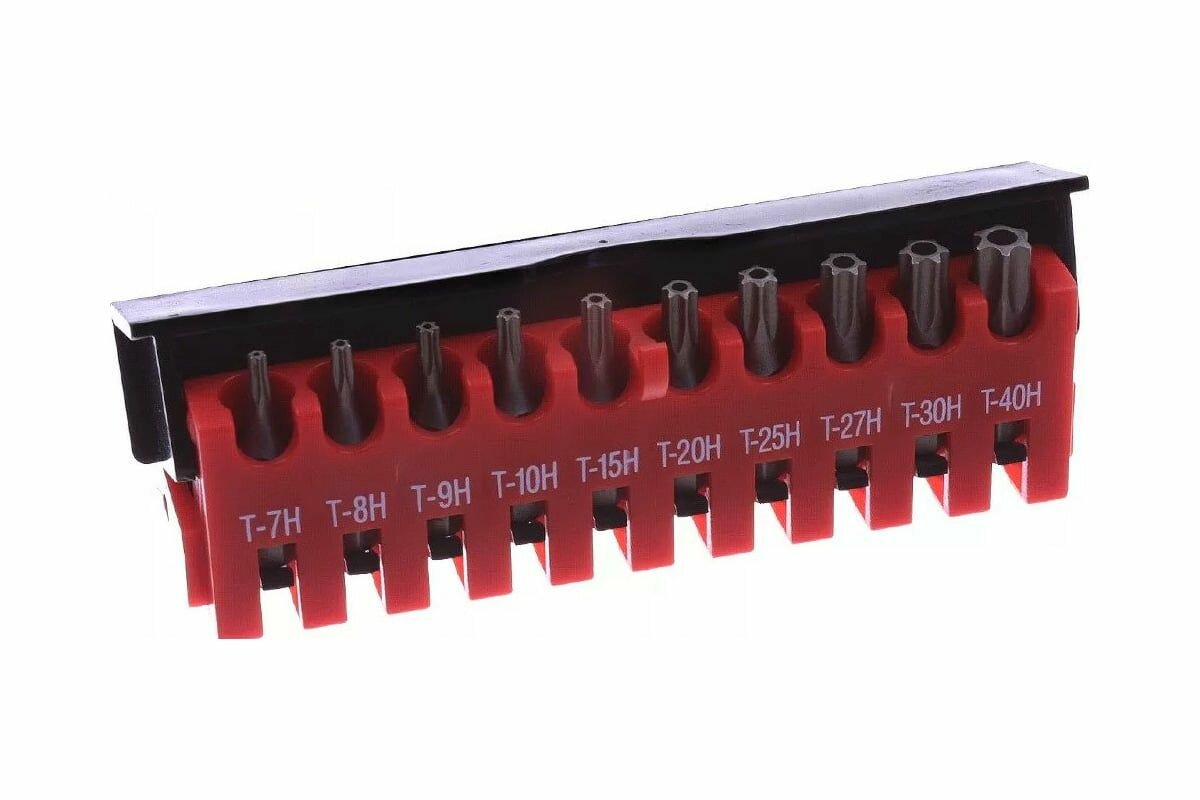 Набор бит TORX с отверстием Т7-Т40, 10 шт. FORCE 21012T