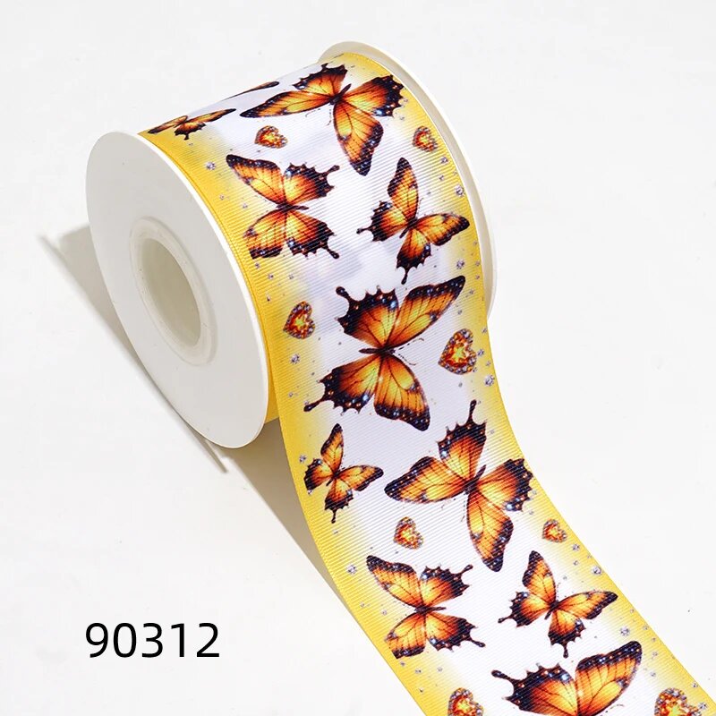 Ленты Top Ribbon полушелковые с принтом животных 5 ярдов