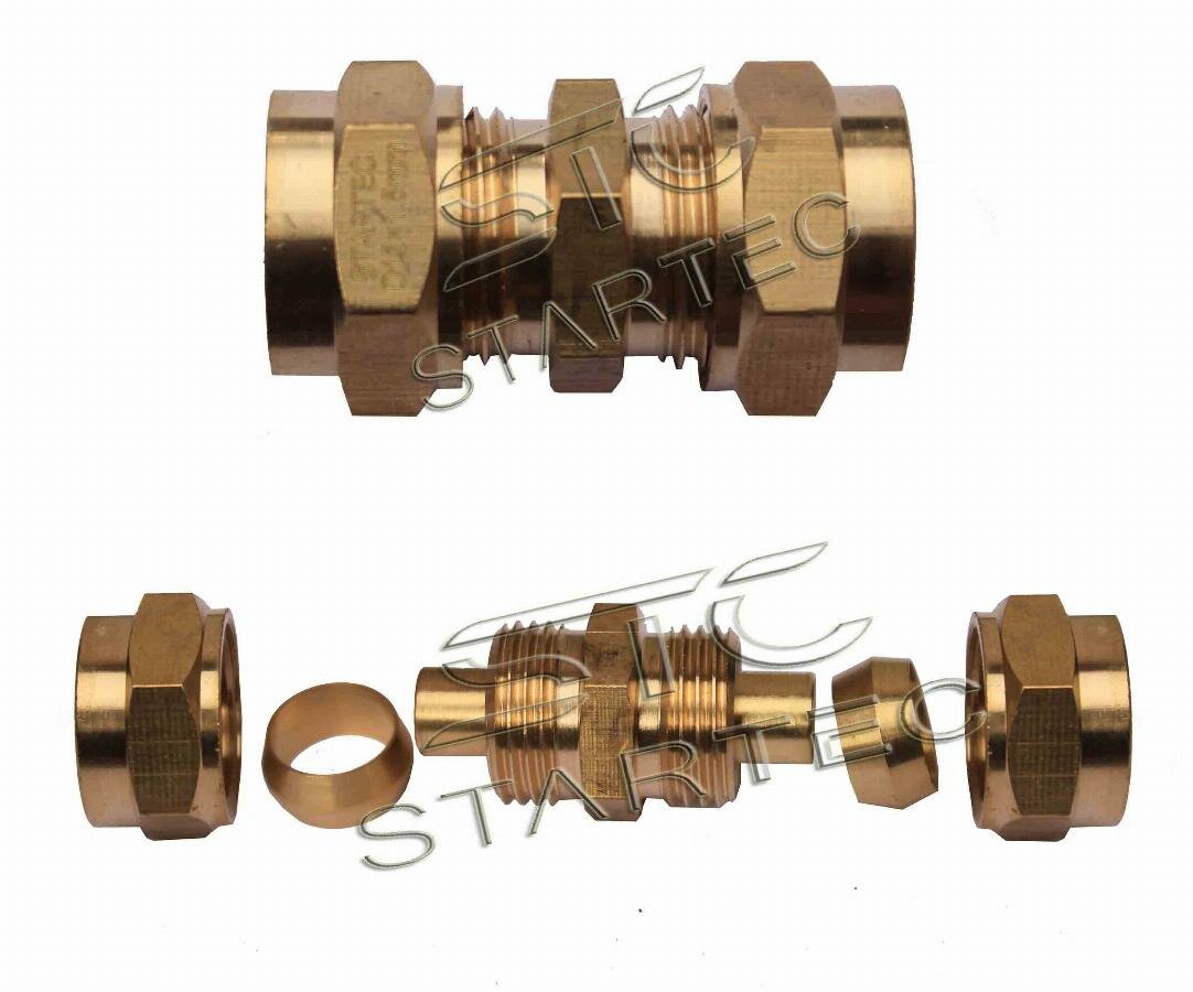 Фитинг прямой 6*1.0 резьбовой латунь INF.11. CUC06 (Startec)
