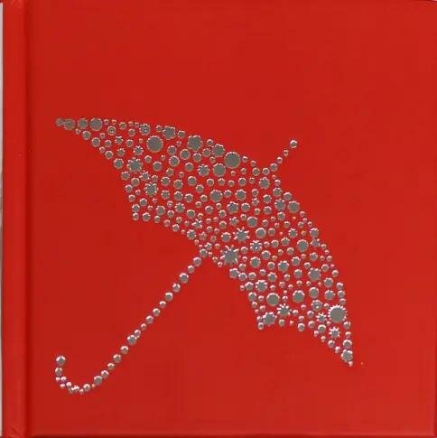 Записная книжка Феникс Плюс "Ноутбук" Зонтик, 105х105 мм, 160 стр, глянцевая пленка, тиснение фольгой, блок-офсет (43201)
