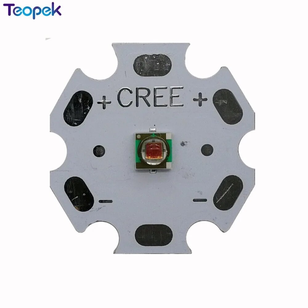10 шт. светодиодов Cree XPE2 дальнего красного света для растений On 20mm Aluminum PCB