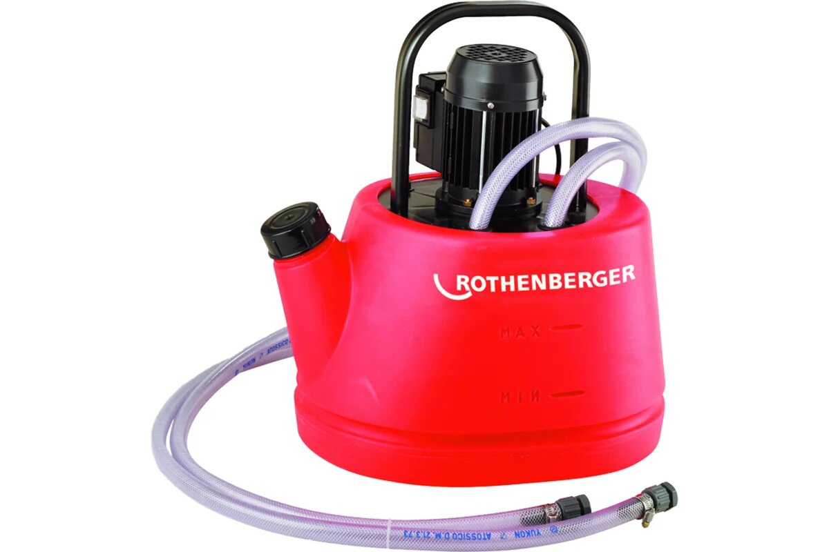 Насос Rothenberger "Rocal 20", электрический, промывочный, красный, 15 литров, 40 л/мин
