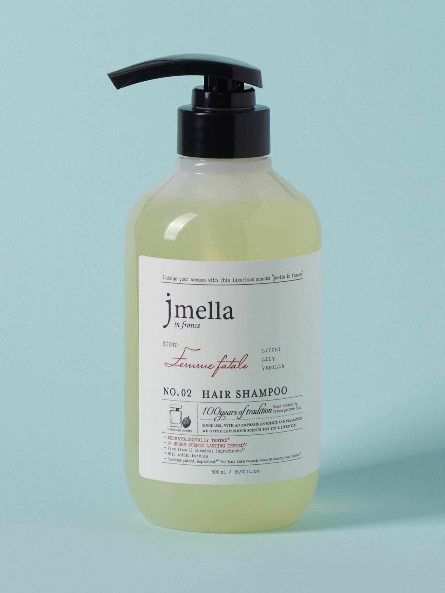 Jmella Шампунь для волос парфюмированный "Роковая женщина" 500мл In France Femme Fatale Hair Shampoo