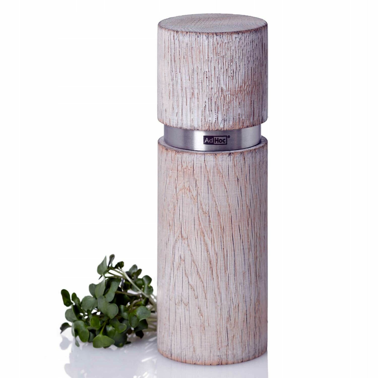 Мельница ручная AdHoc Textura Antique для соли и перца, деревянная, фиолетовая, 15 см, CeraCut