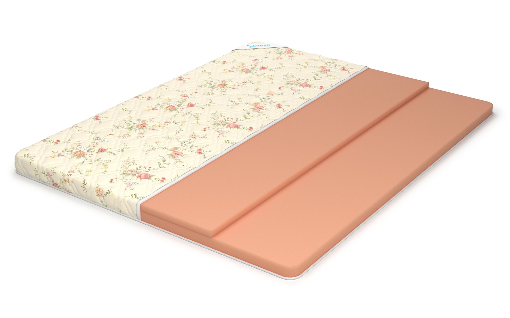 Матрас Lonax LX 8 80х200 серии Топпер высота 8 см анатомический мягкий Беспружинный
