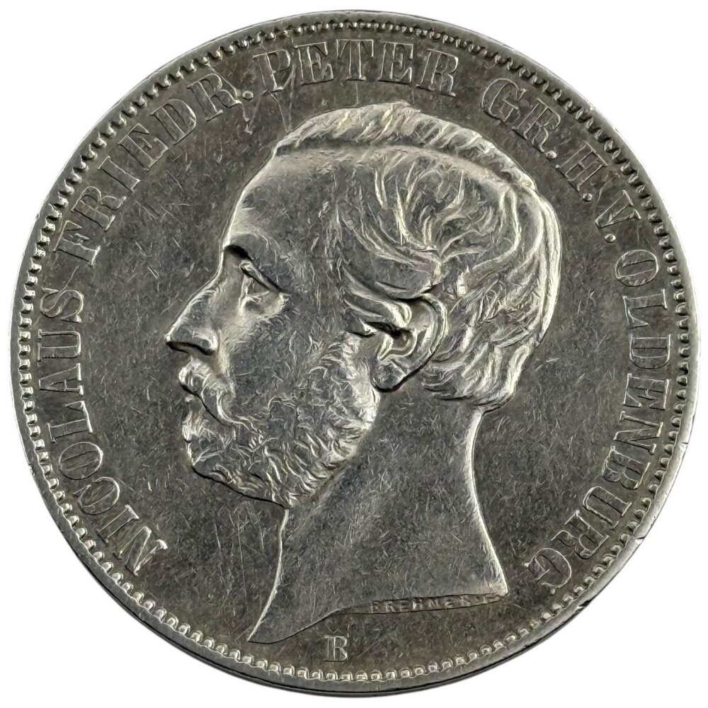 Германия, Ольденбург 1 союзный талер 1866 г. (B)