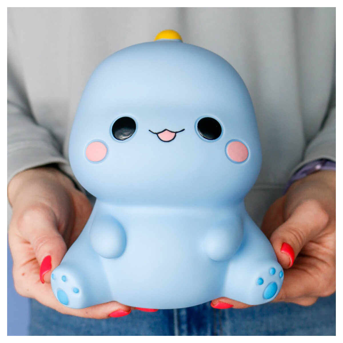 Smile копилка Dino в форме динозавра, голубая, 18×16.5×16 см, детские сбережения BB2670-3A-EC24