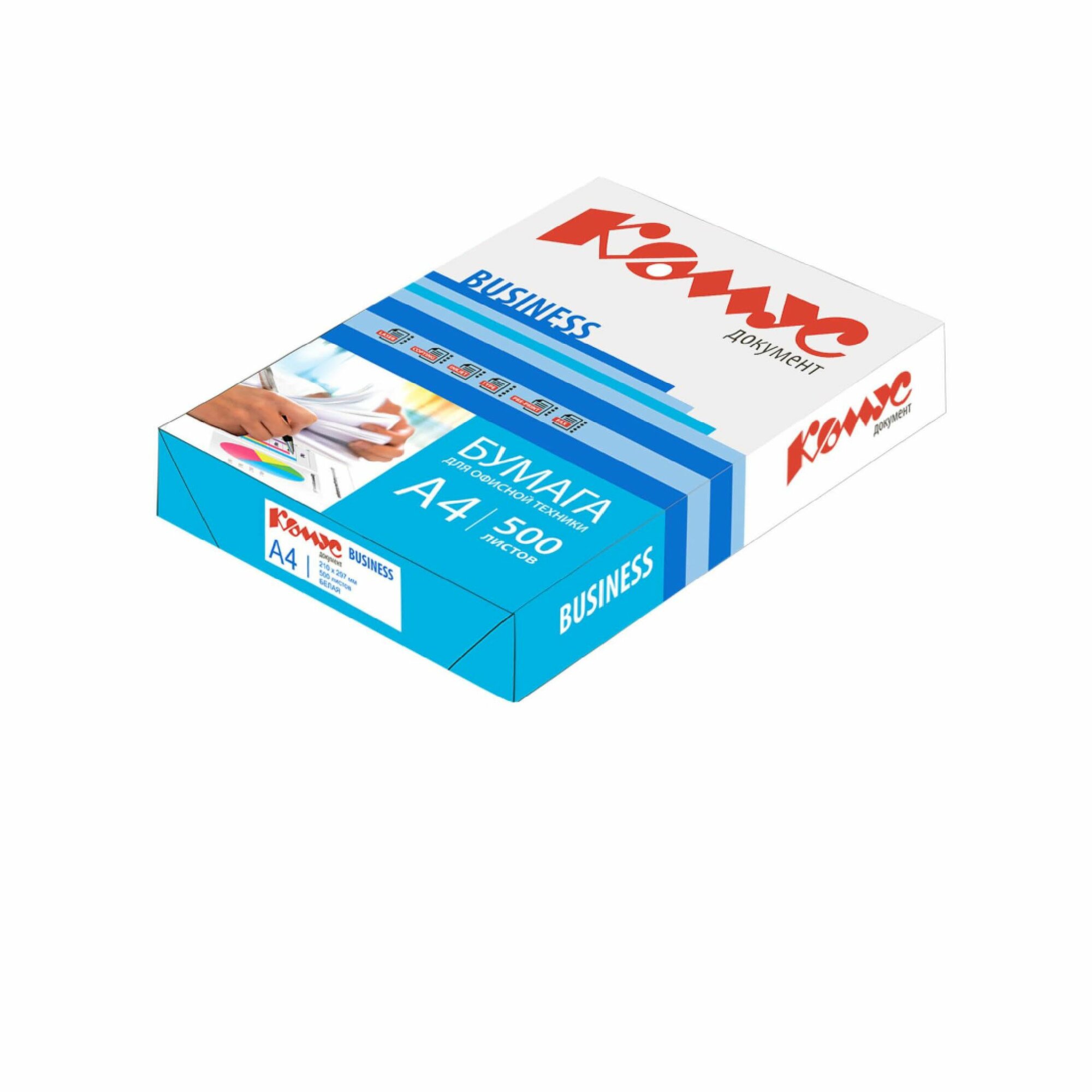 Комус Бумага, Business А4, марка В, 80 г/кв. м, 500 л