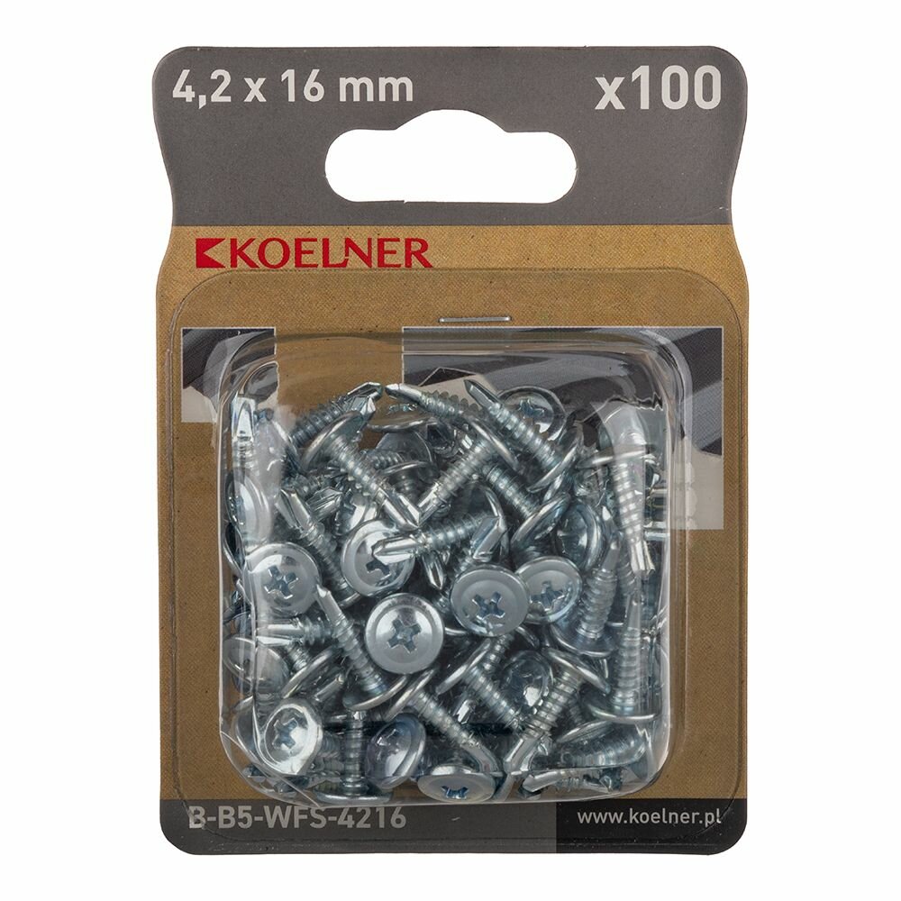 Саморезы с прессшайбой со сверлом 4,2х16 мм 100 шт