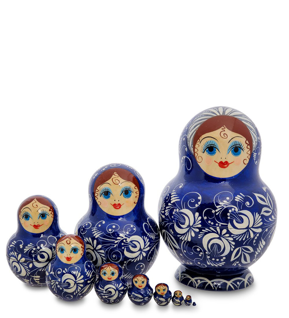 Матрешка 10-кукольная (Семеновская)