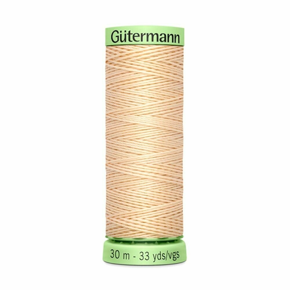 Декоративная нить Gutermann 30/30 м для отстрочки, цвет 005 кремовый, 5 шт (3)