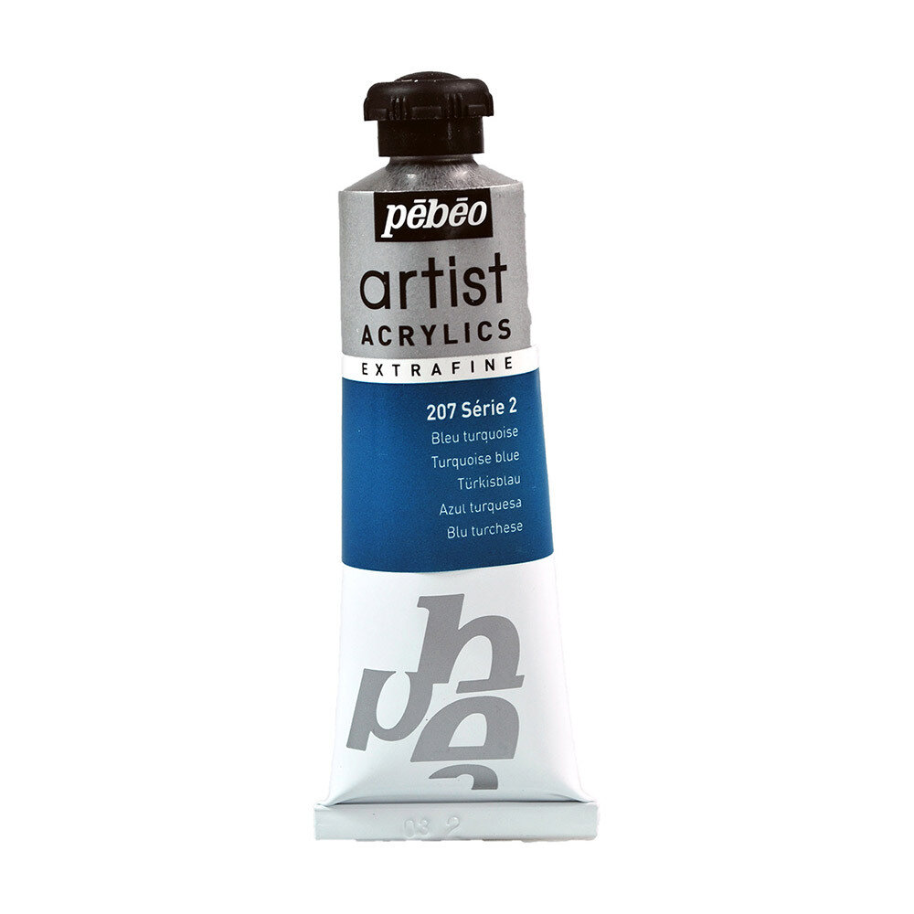 Краска акриловая Pebeo Artist Acrylics extra fine, №2, 37 мл, бирюзовый