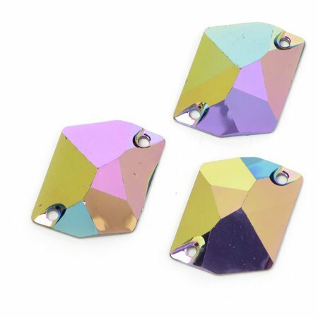 Стразы TESORO пришивные, акриловые, Resin Crystal, цвет 7, 21х20 мм, 5 шт (TS. ED6.2.07)