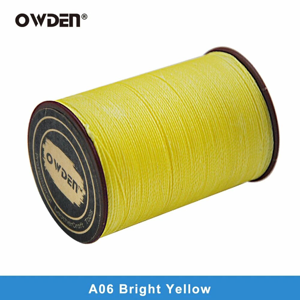 Вощеная нить OWDEN, светло-желтый (A06), 0.45mmX150m