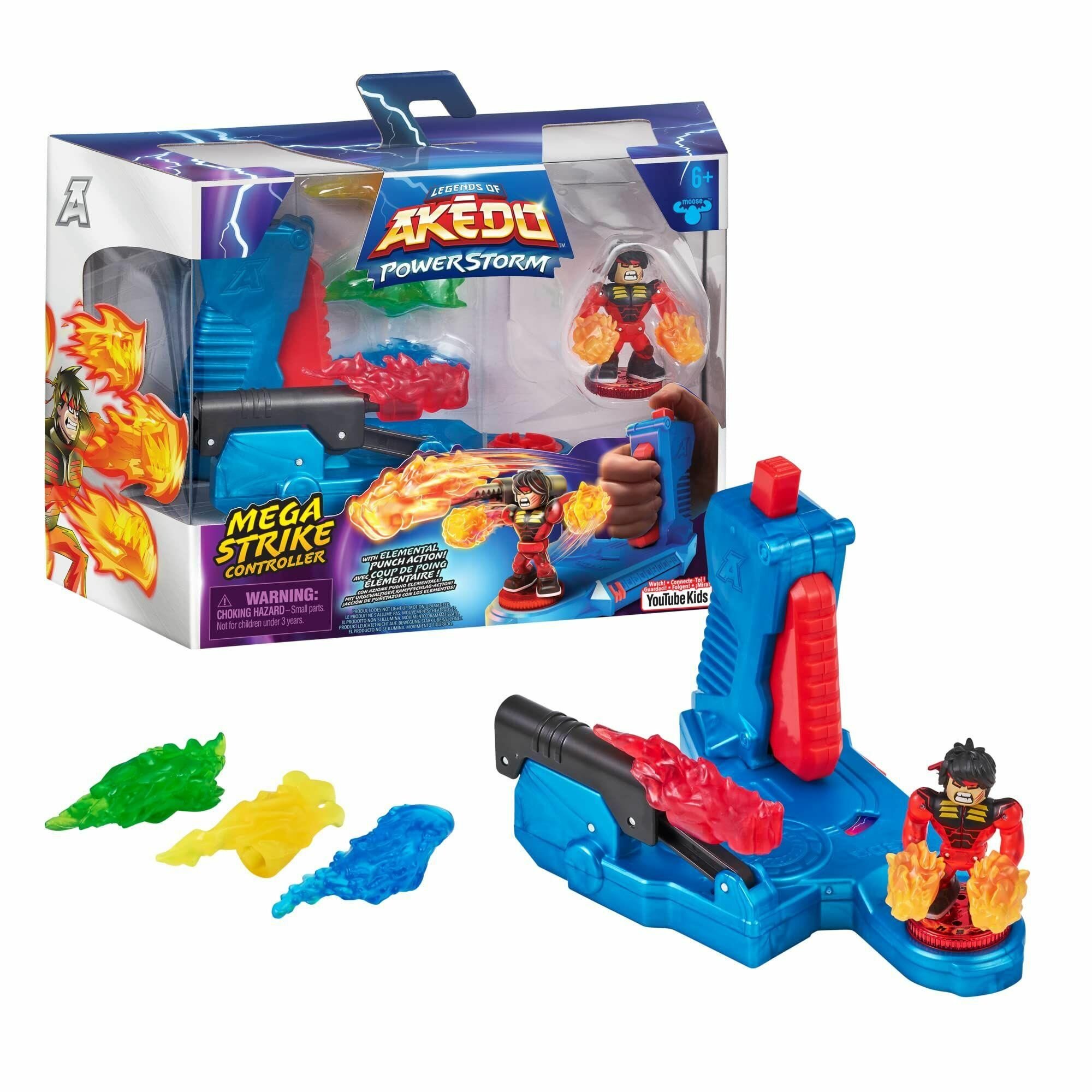 Легенды контроллера Akedo Powerstorm Mega Strike/Акедо Игровой набор персонажей-воинов