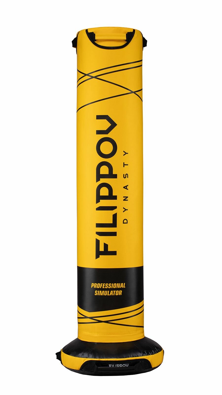 Детский напольный боксерский мешок FILIPPOV 10984 жёлтый/черный