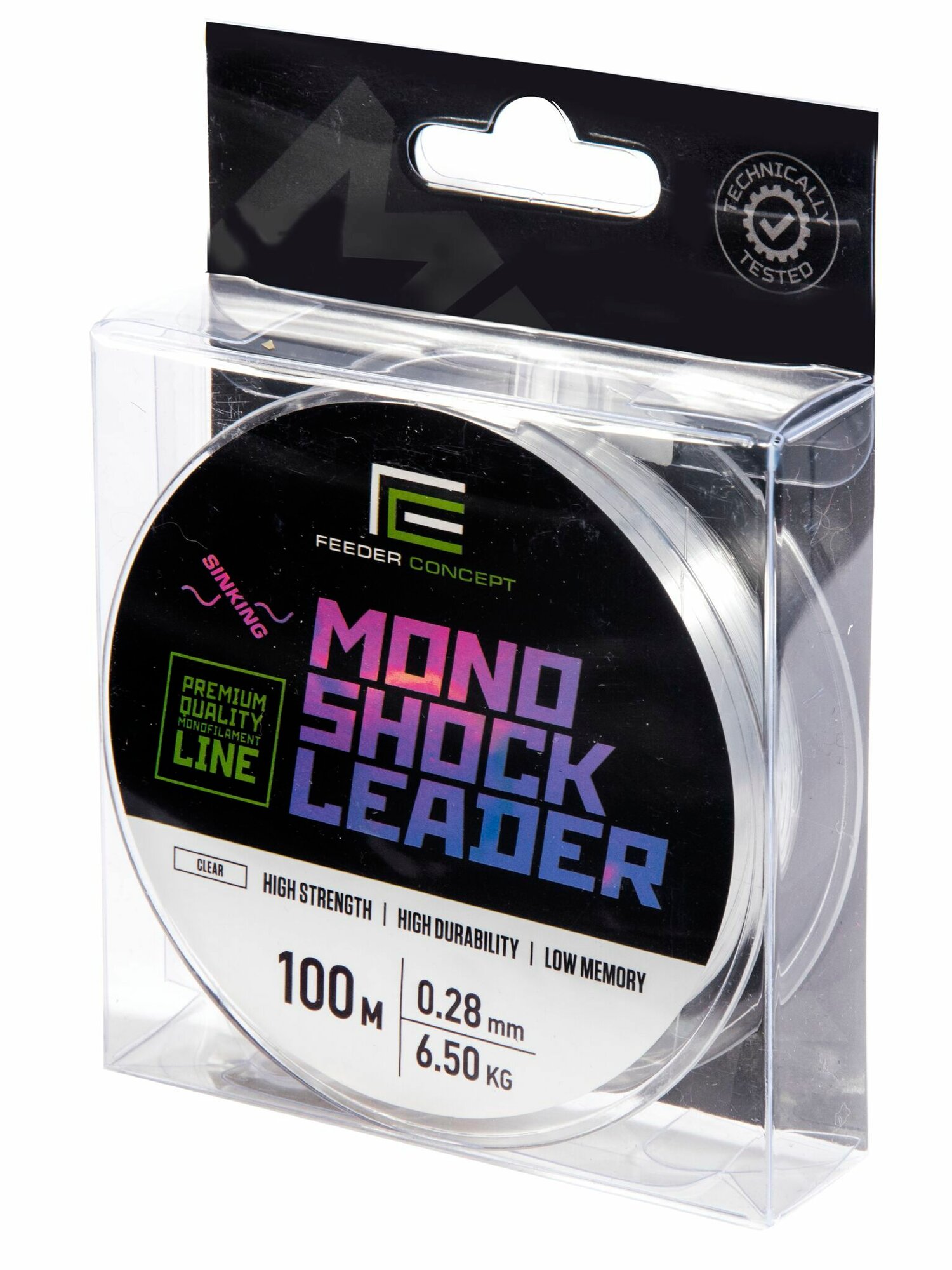Леска монофильная для летней рыбалки Feeder Concept MONO SHOCK LEADER Clear 100/028