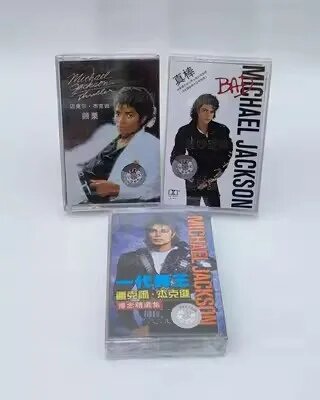 Бутафорские музыкальные кассеты MJ Michael Jackson TAKARA TOMY 9 шт. 3pcs Tape Set