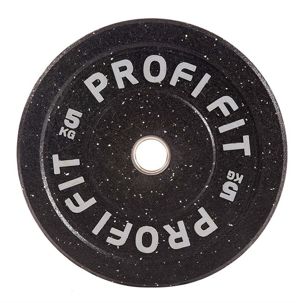 PROFI-FIT Диск для штанги HI-TEMP с цветными вкраплениями D51 мм PROFI-FIT 5 кг черный с серыми вкраплениями