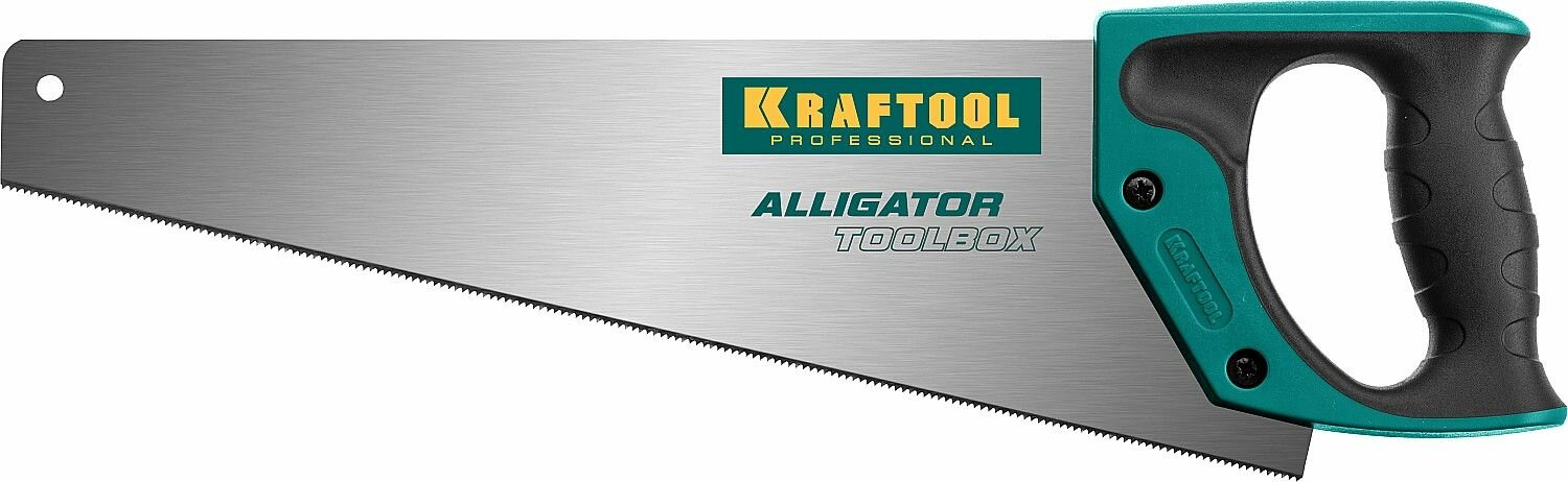 Ножовка KRAFTOOL по дереву, длина полотна 350 мм, модель Alligator Toolbox 13