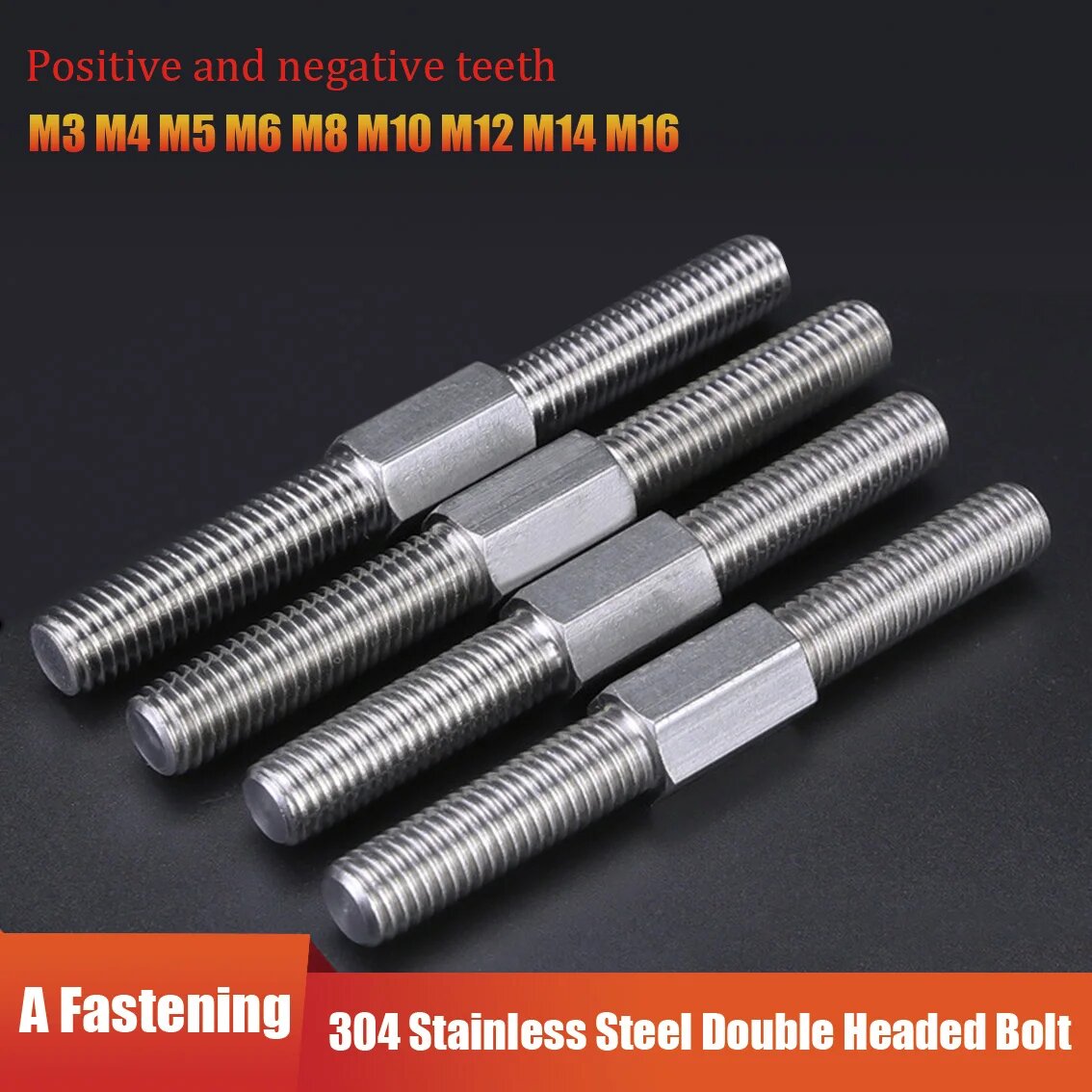 Нержавеющие болты М3-М16 с шестигранными зубьями M5x100mm-2pcs