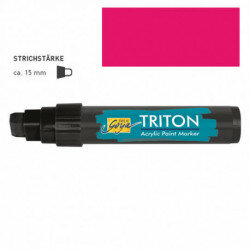 Розовый флуоресцентный художественный акриловый маркер "Solo Goya" Triton" 15,0 мм
