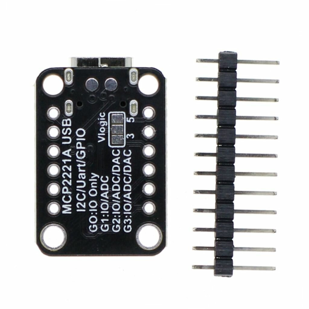 Комплект для подключения питания, Модуль USB на GPIO ADC MCP2221A