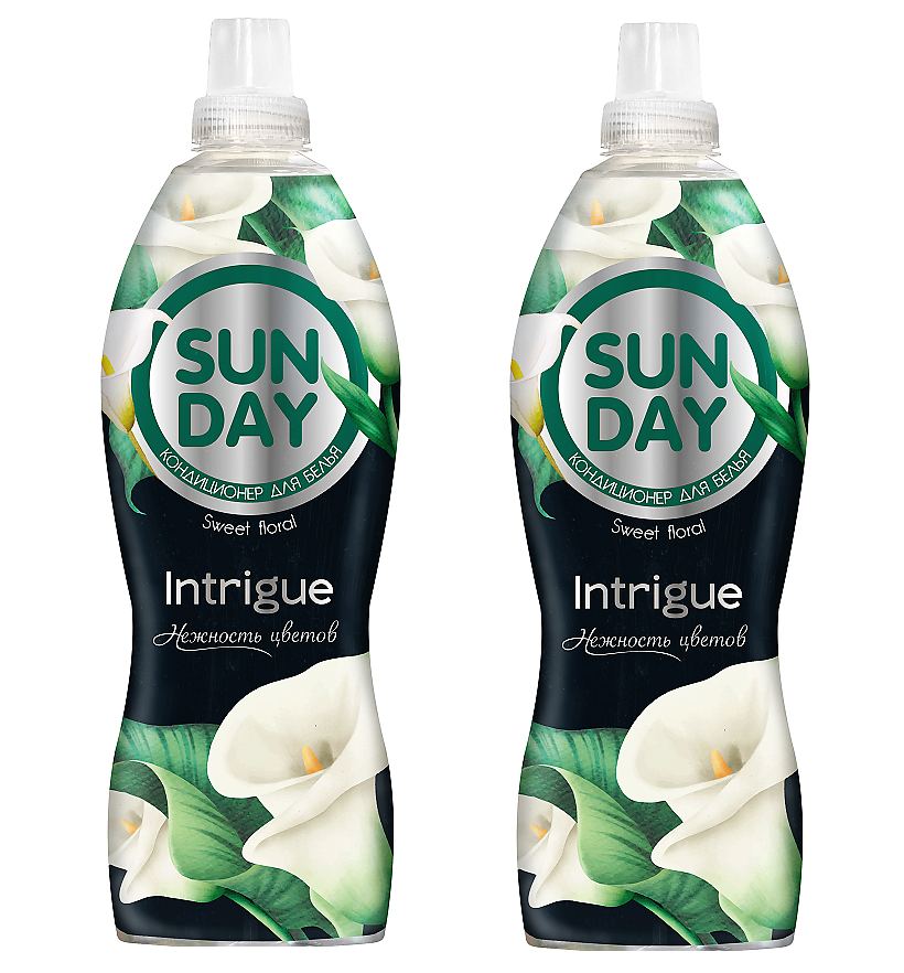 Кондиционер для белья сонца Sweet Floral Intrigue, 1000 мл - 2 штуки