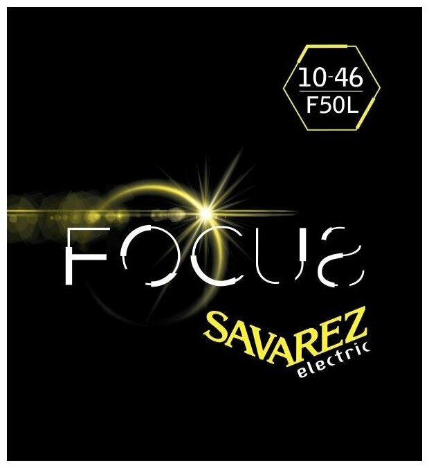 F50L Focus Комплект струн для электрогитары, никелированные, 10-46, Savarez