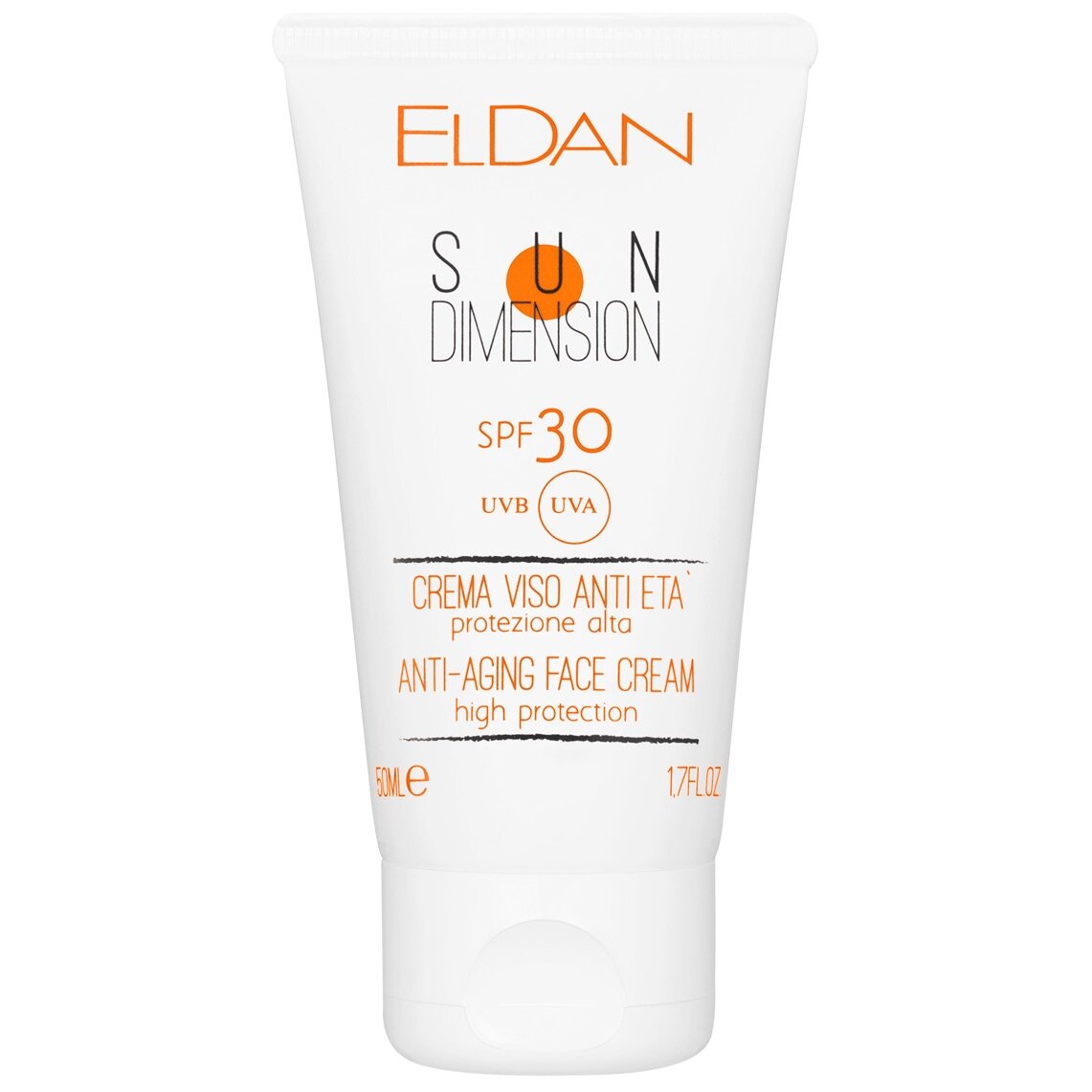 Солнцезащитный крем для лица Интенсивное увлажнение SPF 30 50 мл Элдан / Eldan