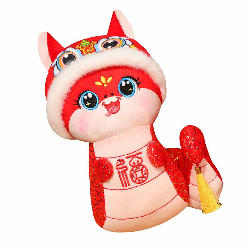 Талисманы Года Змеи Плюшевые Игрушки Знаки Зодиака Чучело Змеи Плюшевая Игрушка Мягкая Плюшевая Кукла Новогодние Украшения Подарок Женщинам Мужчинам