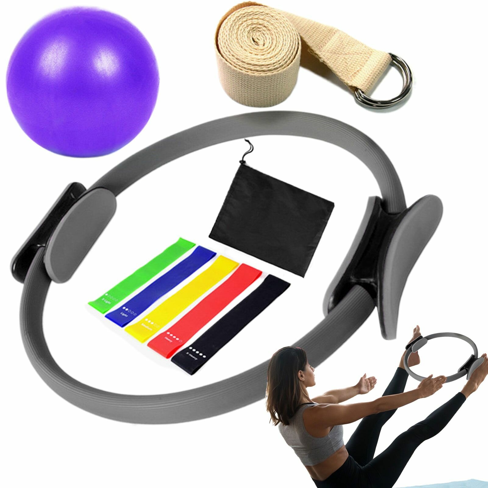 Набор фитнеса Pilates, набор фитнеса йоги , Кольцо для пилатеса