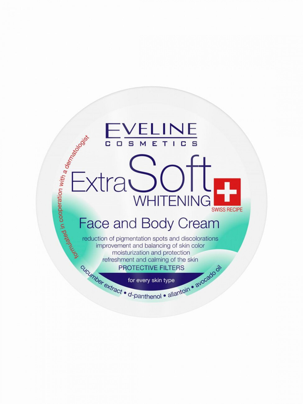 EVELINE Extra Soft Whitening Крем отбеливающий д/лица и тела 200мл 5907609329448