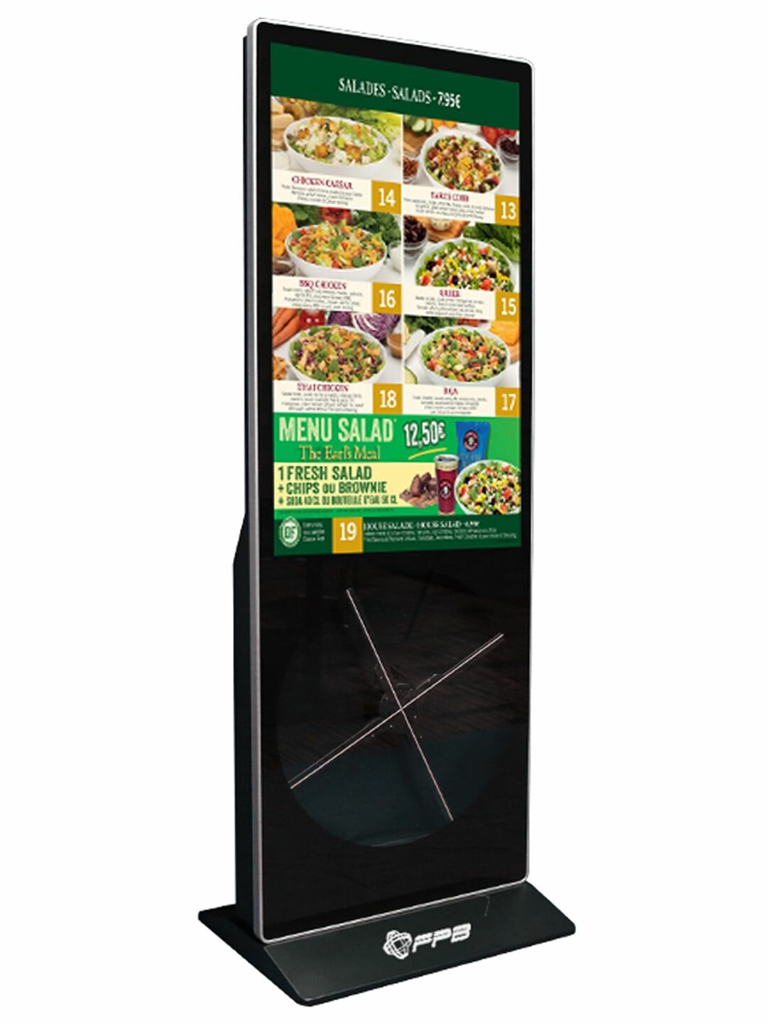 Сенсорный информационный вертикальный инфокиоск 55" дюйма FPB KFP55