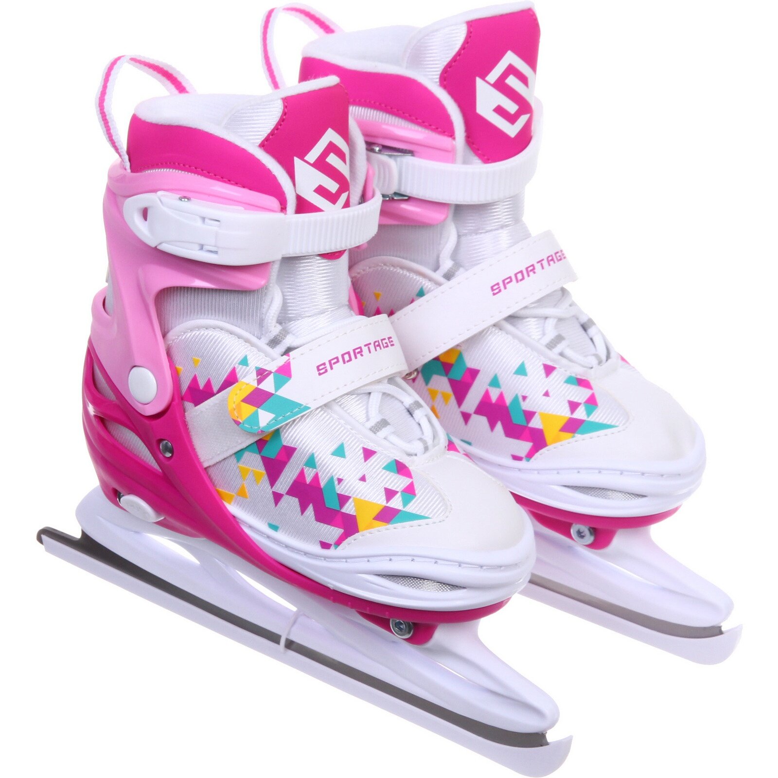 Коньки раздвижные КНР фигурные, Sportage Mosaic 1, размер 34-37