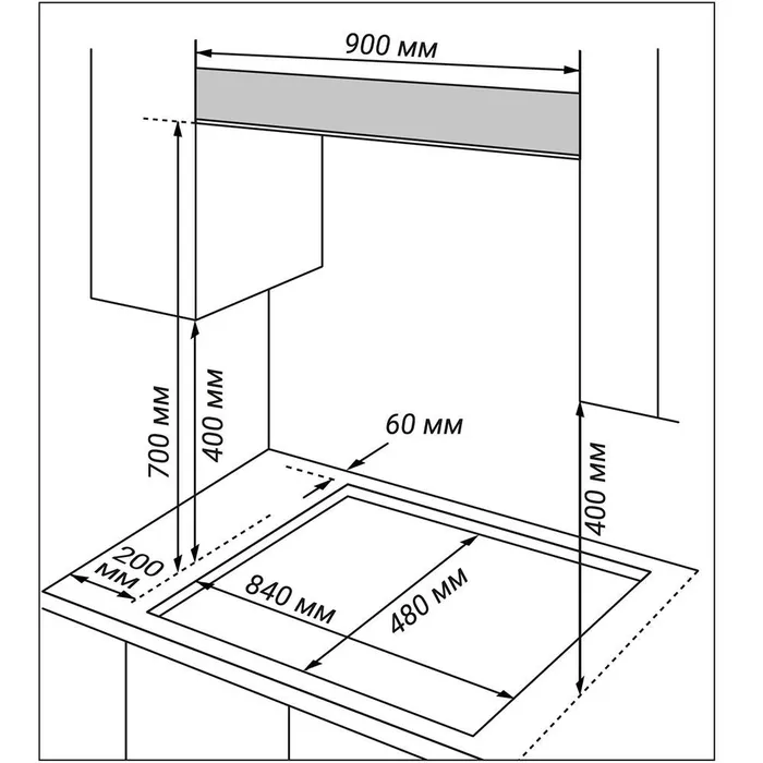 Газовая варочная панель Hiberg VM 9155 Y