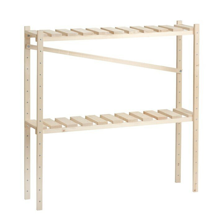 Стеллаж деревянный для рассады, регулируемый 996х996х210 мм.