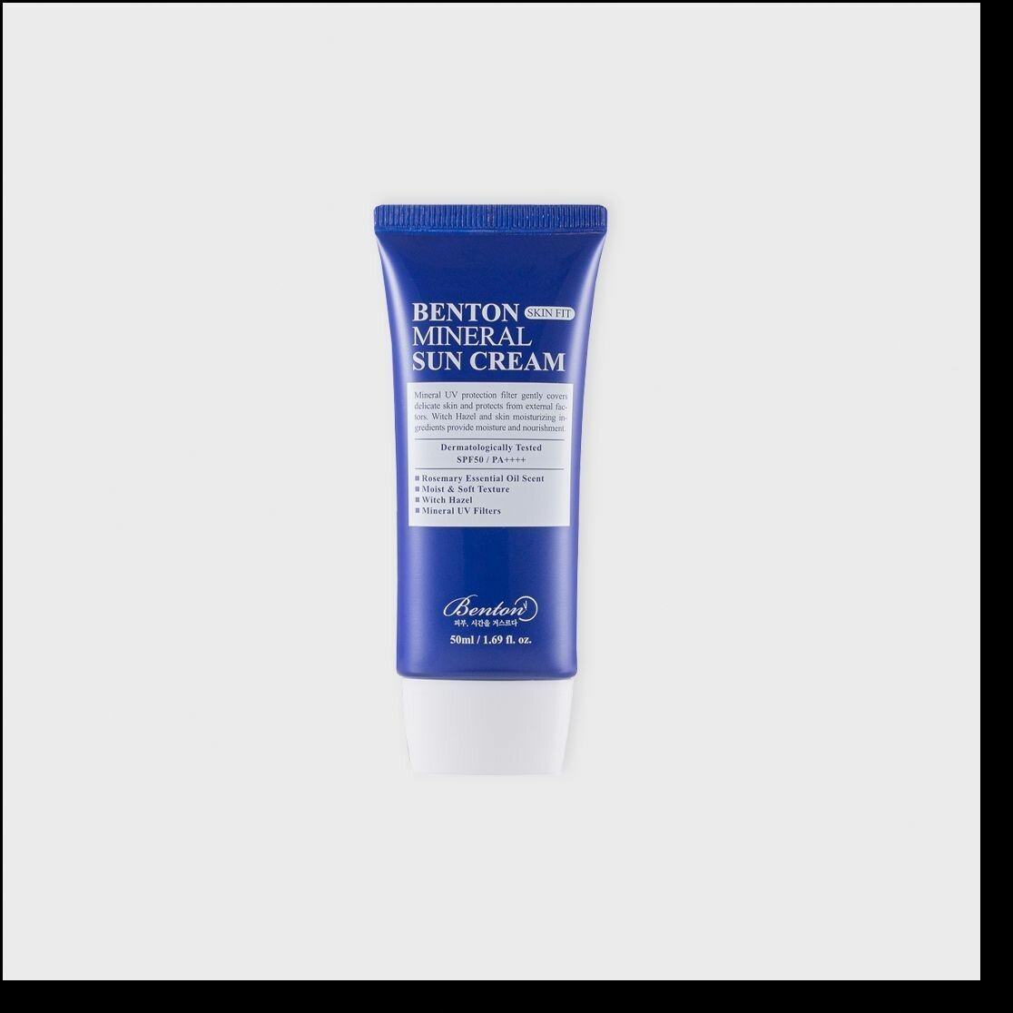 Cолнцезащитный крем для лица Benton Skin Fit Mineral Sun Cream SPF 50+ 50ml